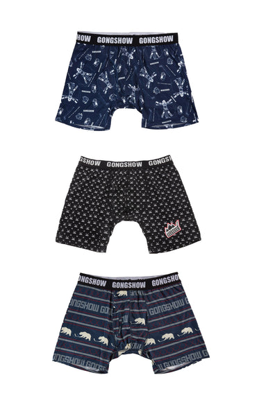 Boxers 3-Pack Underwear Bundle C – GONGSHOW GEAR